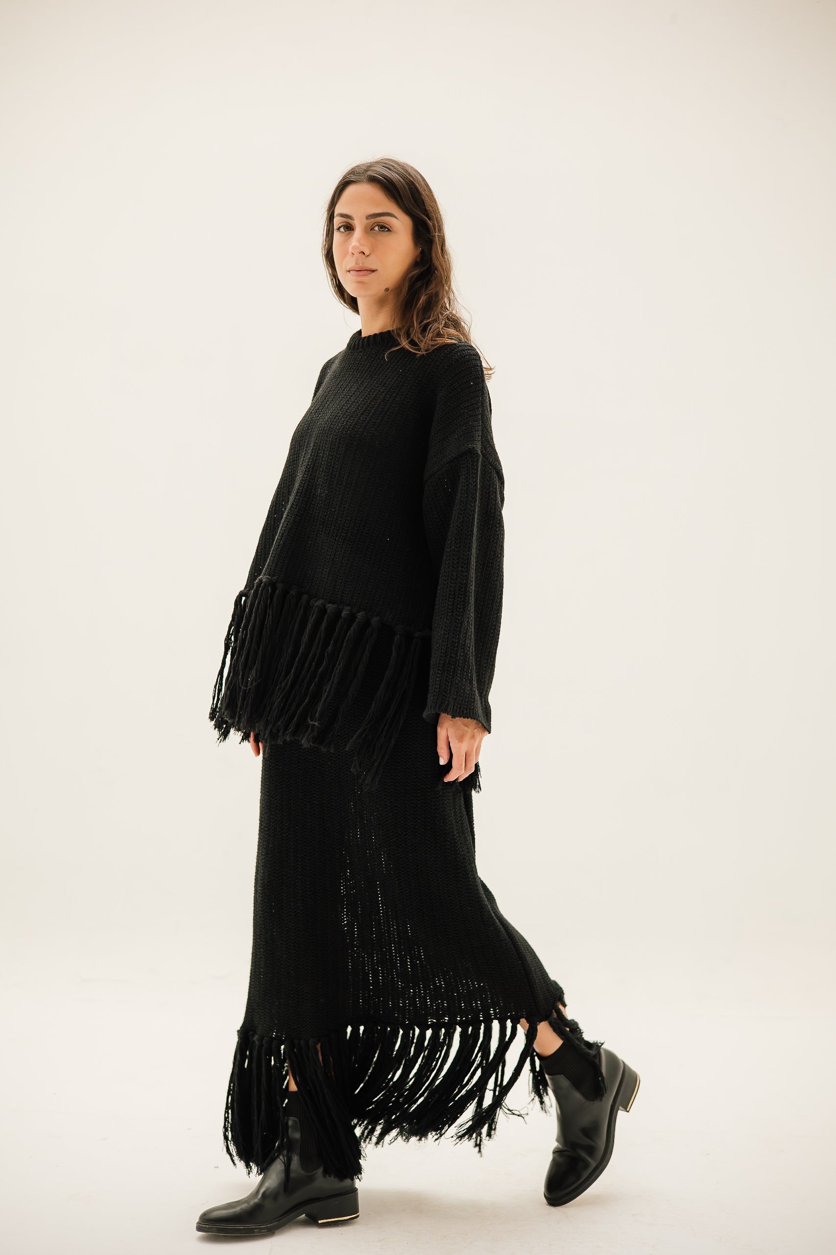 Tassel Flow set in Black – Maison Taj